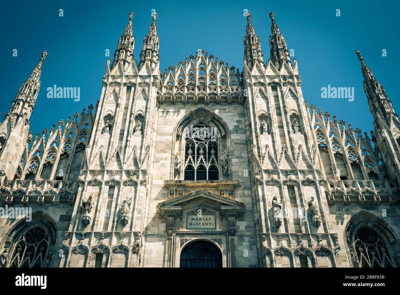 The famous Milan Cathedral (Duomo di Milano) in Milan, Italy. Milan ...