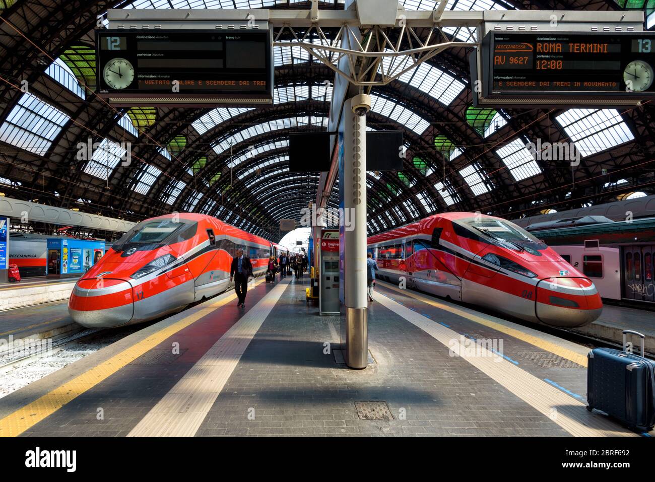 Milan Central Station Frecciarossa High Resolution Stock Photography ...