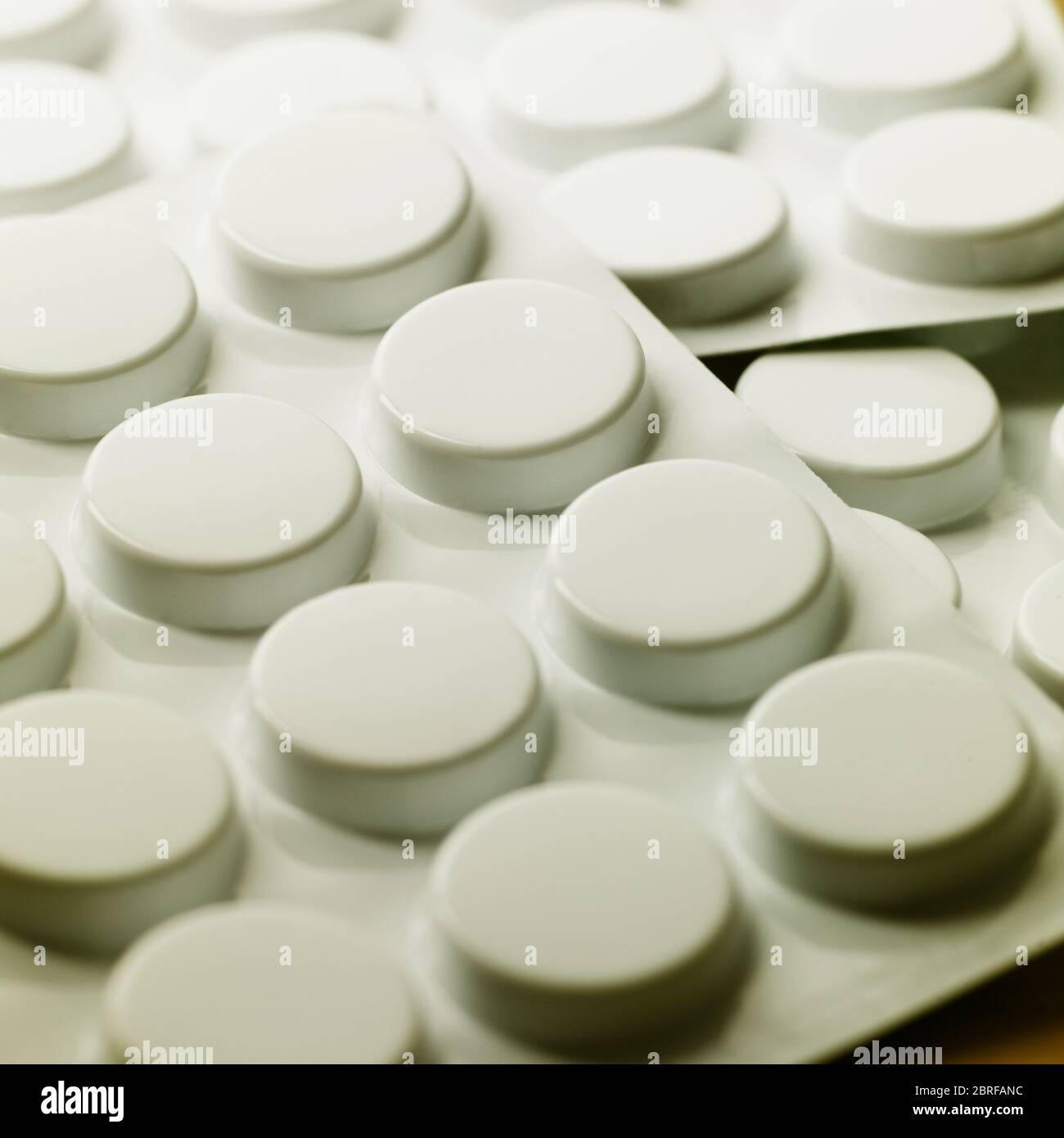 Blister packaged pharmaceutical medicine tablets closeup Stock Photo ...