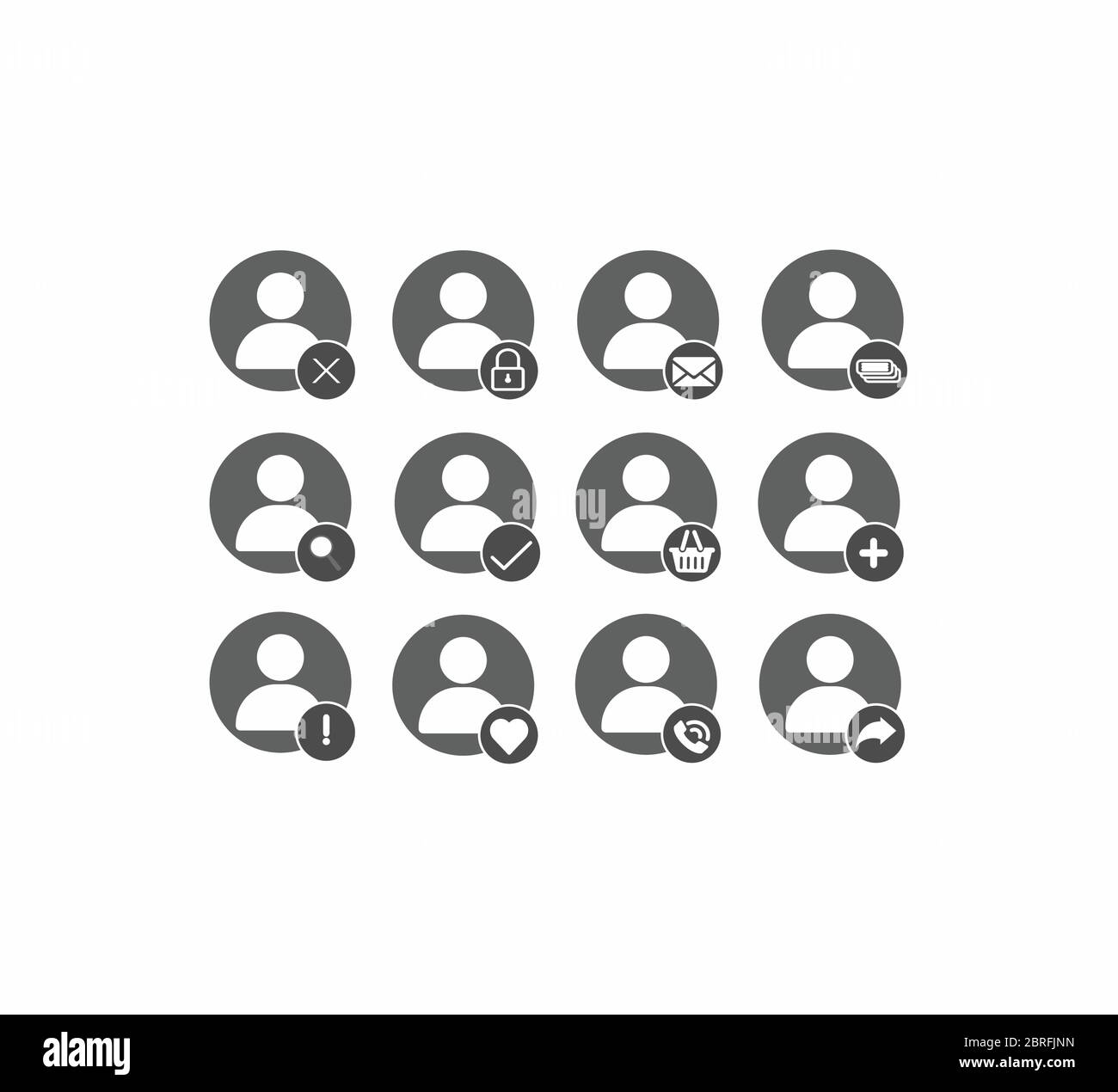 3d icon set social Black and White Stock Photos & Images - Alamy