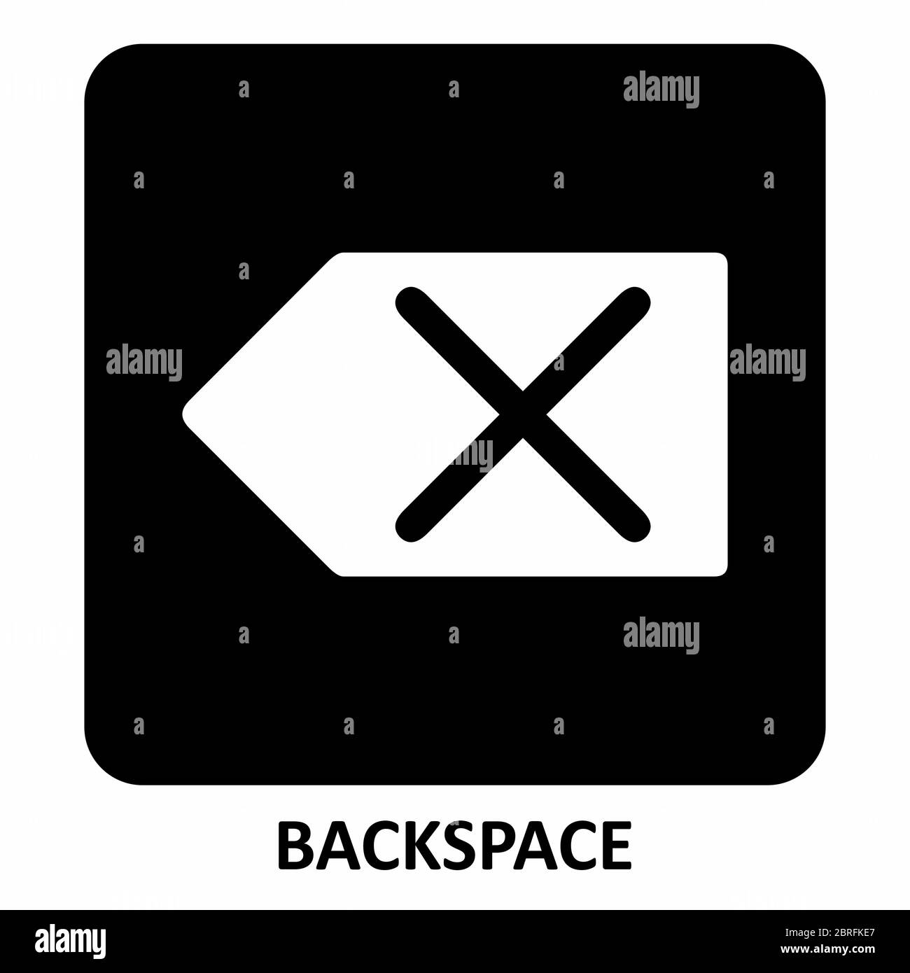 Delete backspace icon Stock Vector Image & Art - Alamy