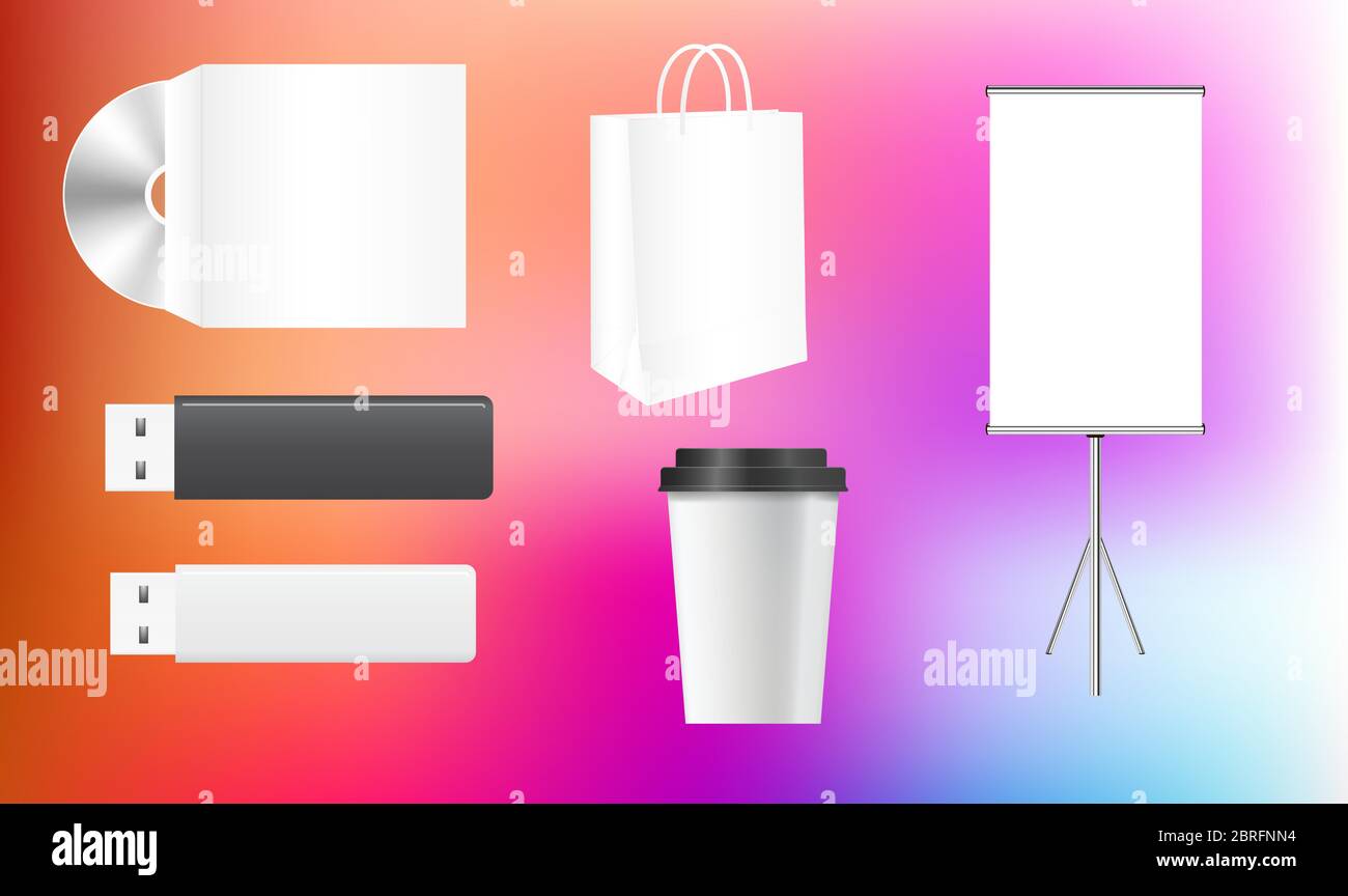 Square logo mock up Stock Vector Images - Alamy