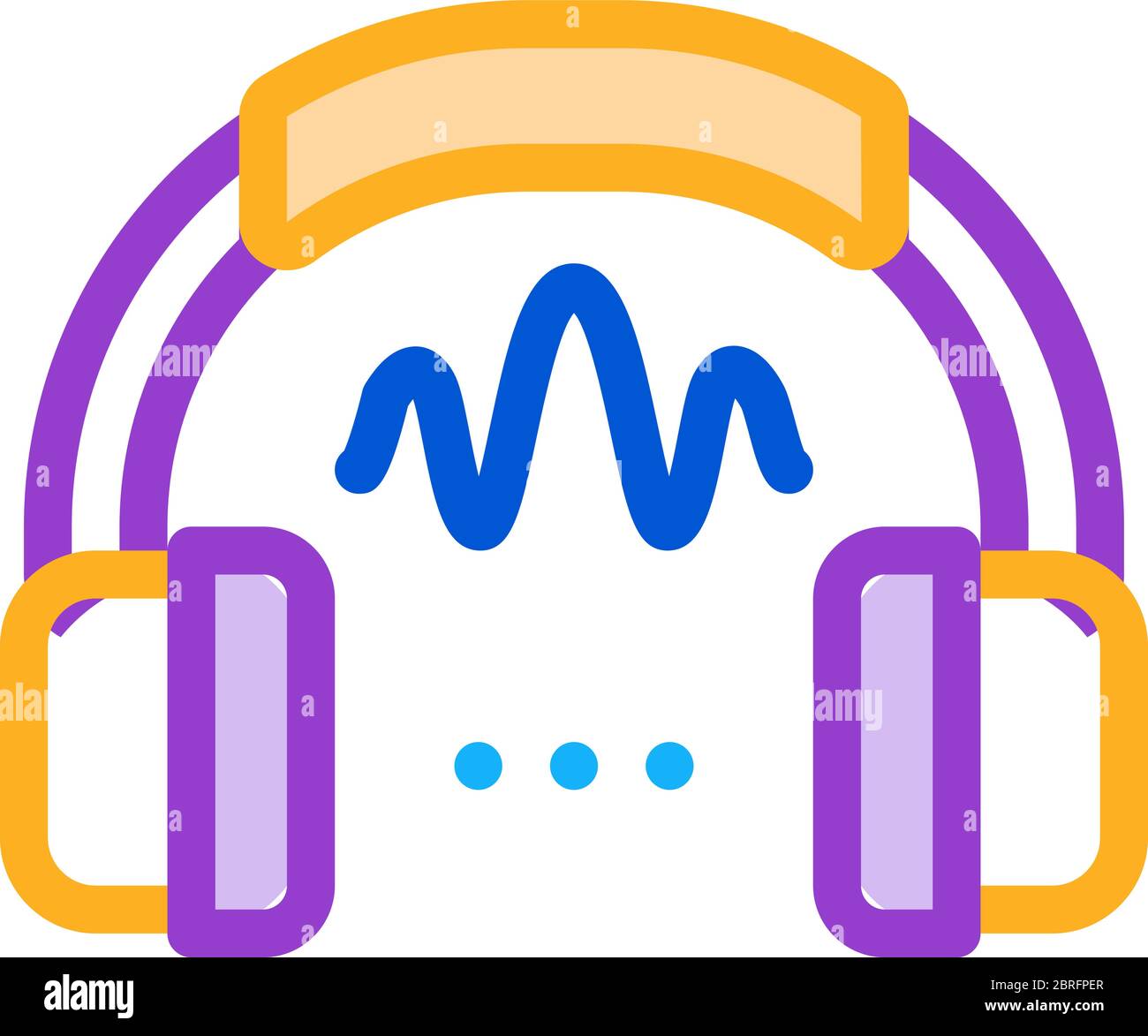 headphone sound icon vector outline illustration Stock Vector Image ...