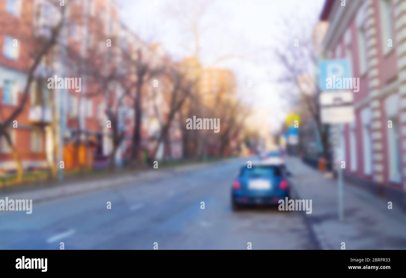 Blurred street background hi-res stock photography and images - Alamy