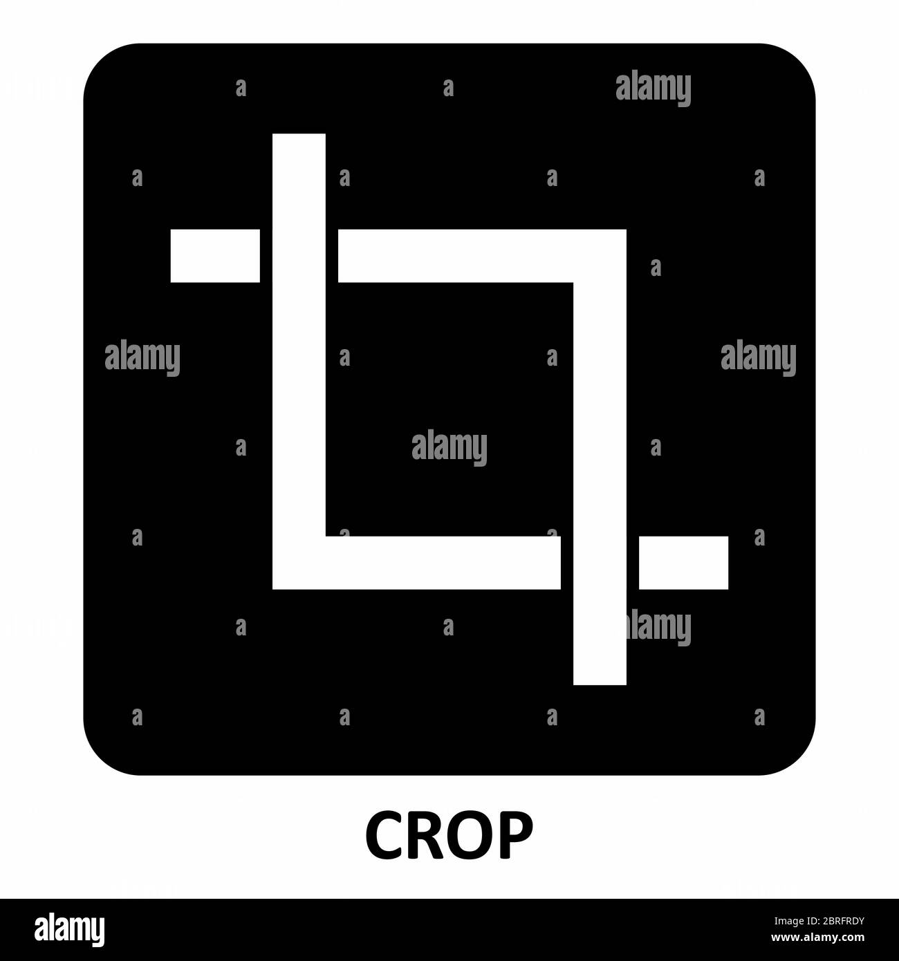 Crop icon illustration Stock Vector Image & Art - Alamy