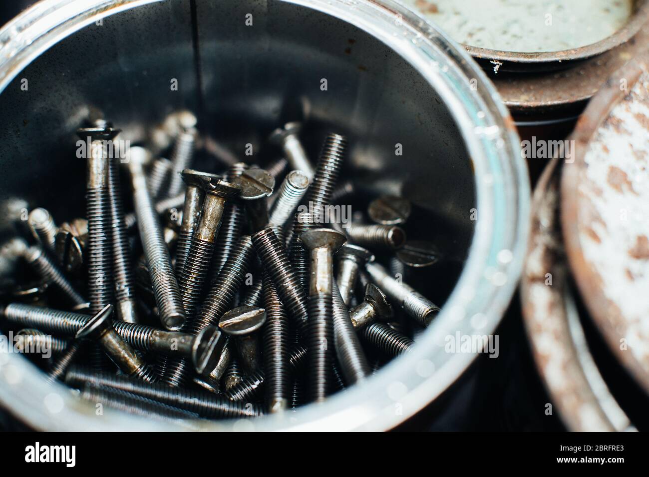 Scrap metal nail screw hi-res stock photography and images - Alamy