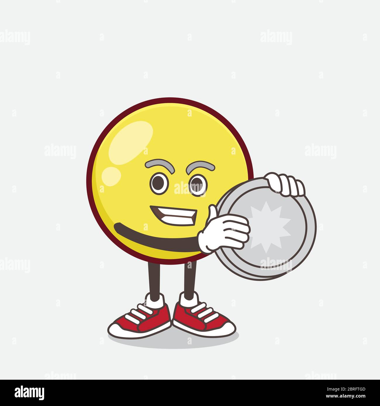Cartoon illustration man coin head hi-res stock photography and images ...