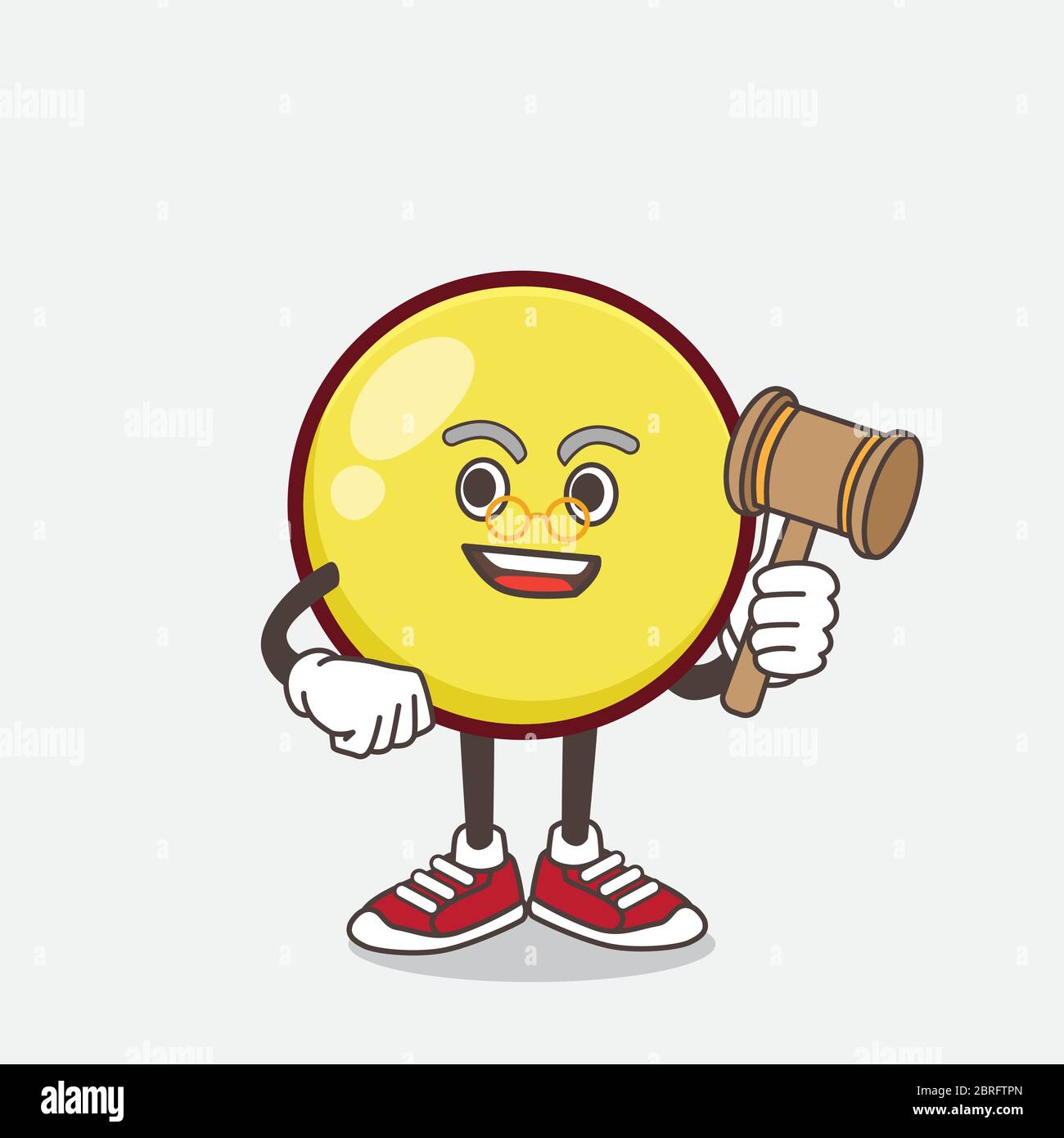 Cartoon emoticon emoji judge character hi-res stock photography and ...
