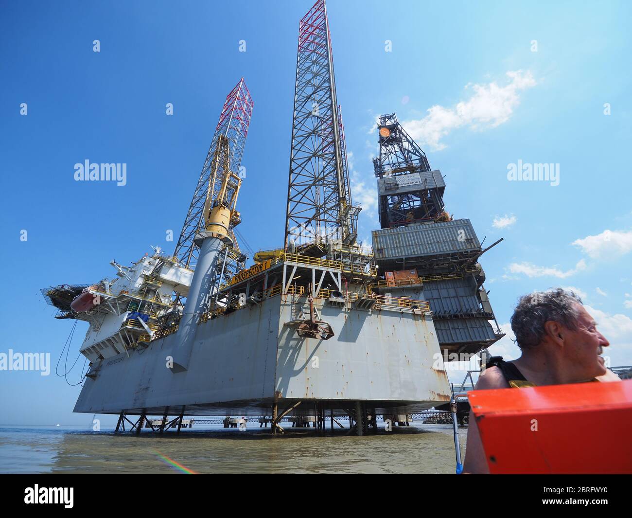 Oil rig deck crew hi-res stock photography and images - Alamy