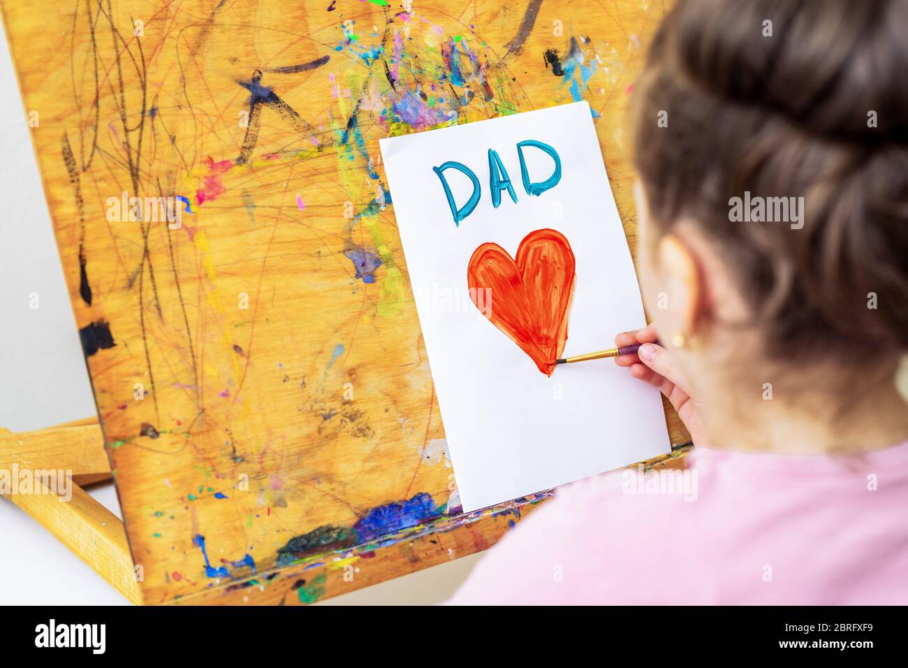 Painted Heart Dad Images