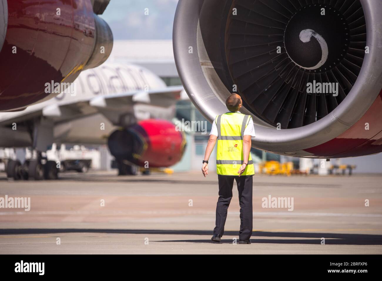 Glasgow, Scotland, UK. 21 May 2020. Pictured: Pilot - Stuart Rawlinson ...