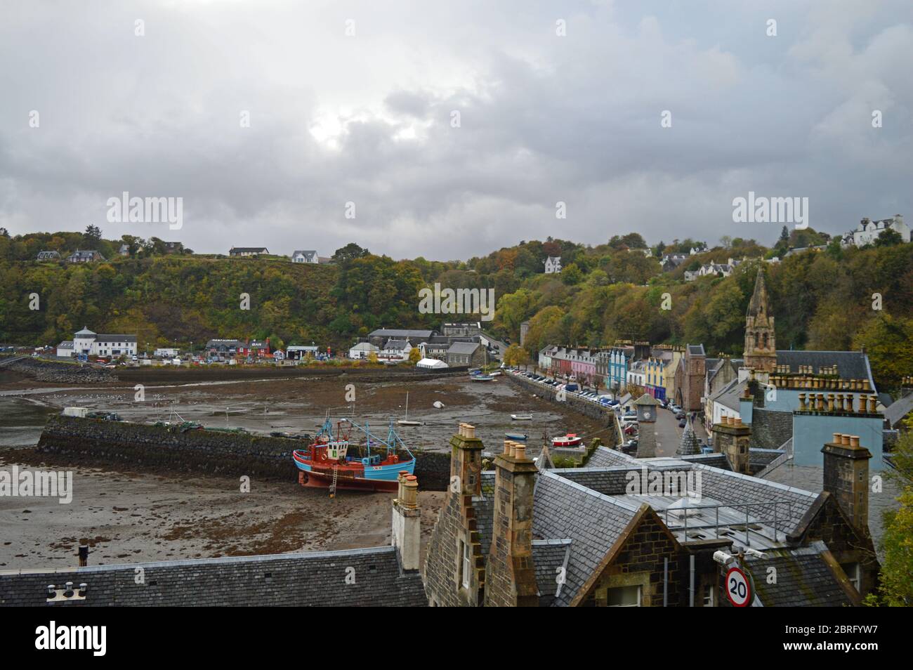Tobermory seafront in autumn, Isle of Mull, Scotland Stock Photo - Alamy