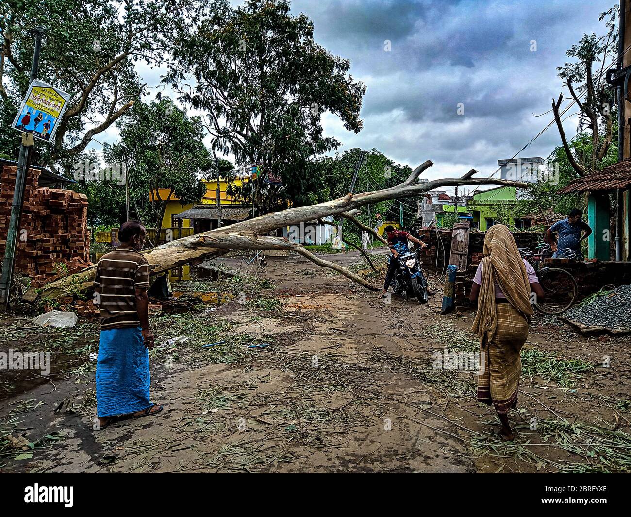 Many trees, poultry farms and houses have collapsed and the current ...