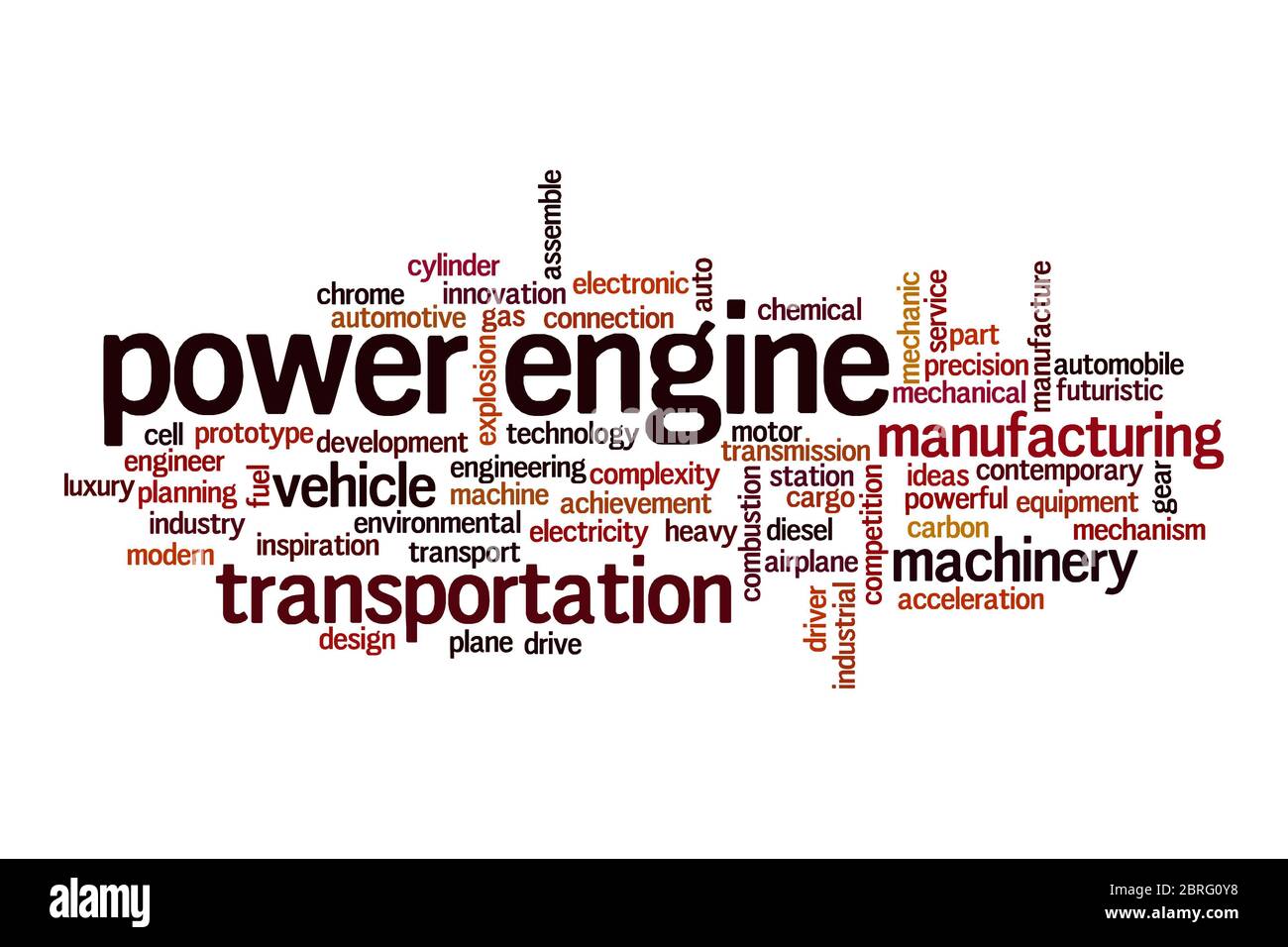 Power engine cloud concept on white background Stock Photo - Alamy