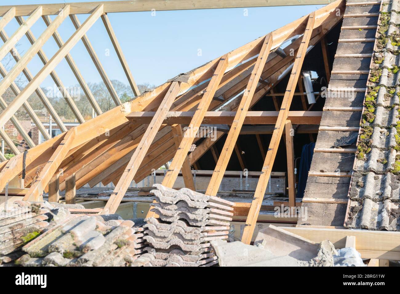 Renovation projects. Building of extension of the existing house ...