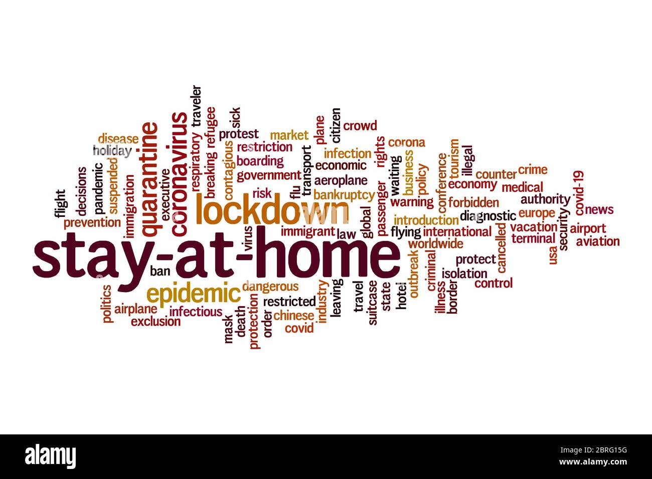 Stay-at-home cloud concept on white background Stock Photo - Alamy