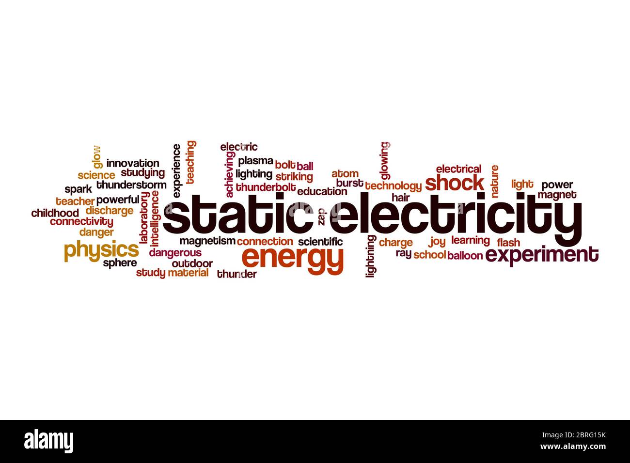Static electricity cloud concept on white background Stock Photo - Alamy