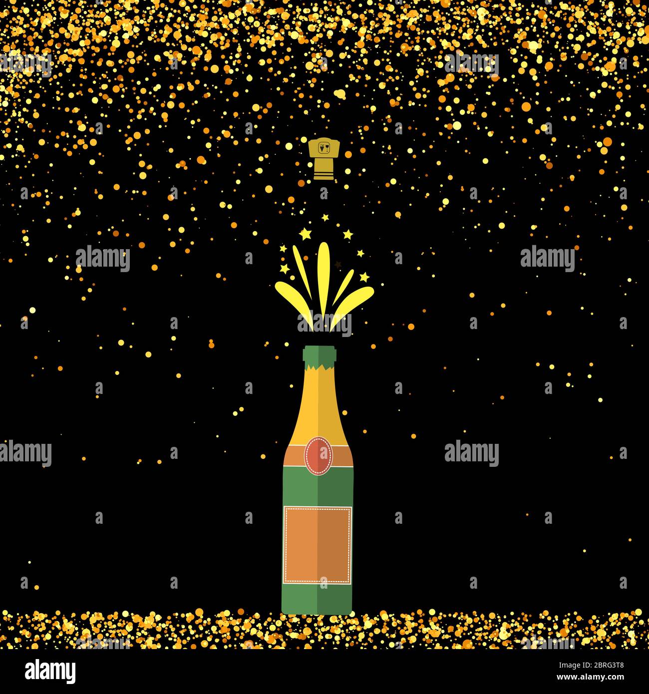 Champagne Bottle Explosion. Cheers. Champagne Celebration. Alcoholic ...