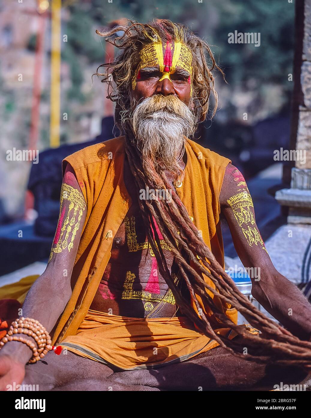 Kathmandu, Colourful Brahmin-Chetris Hindu Holy men at Pashuputinath ...