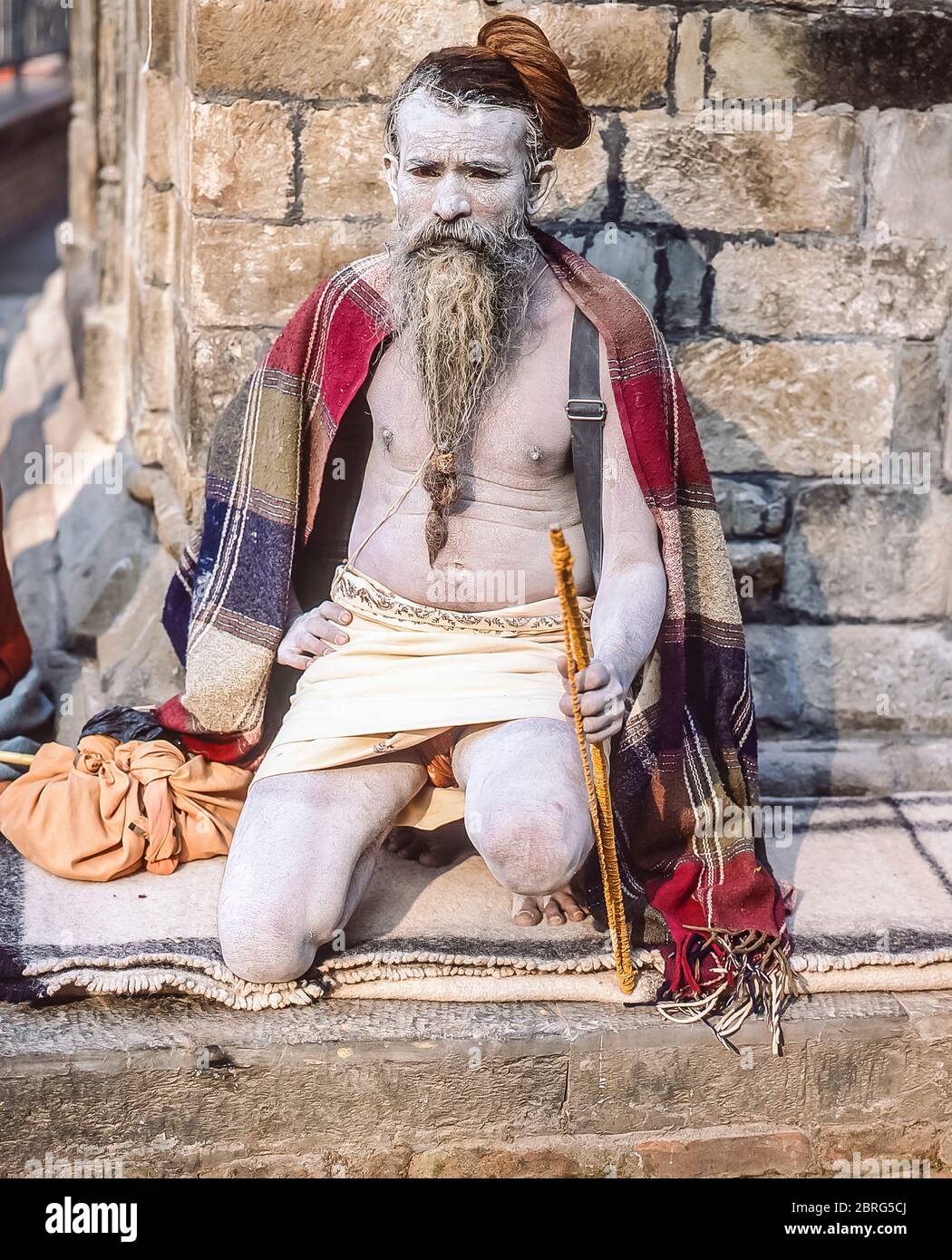 Kathmandu, Colourful Brahmin-Chetris Hindu Holy men at Pashuputinath ...