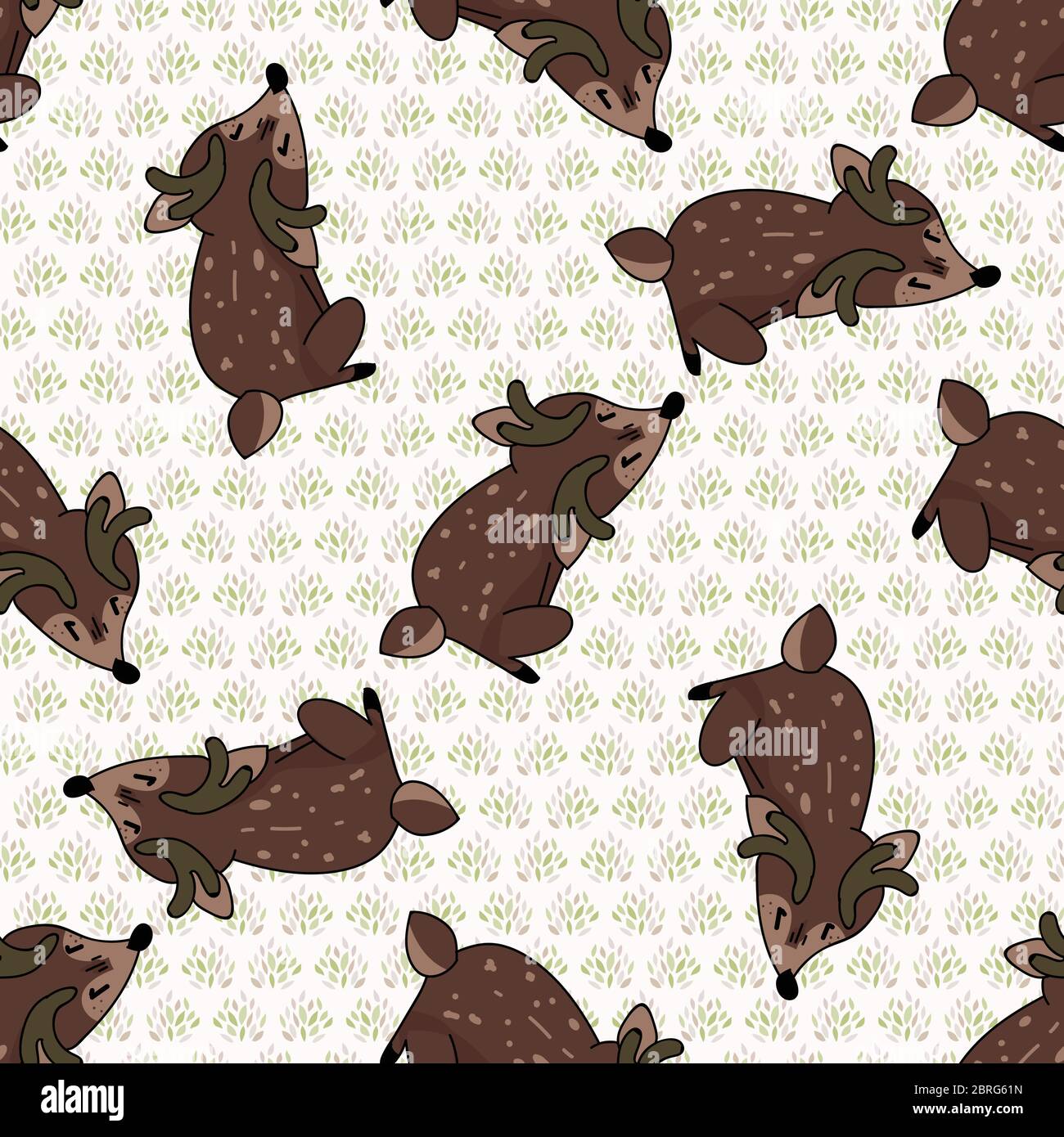 Cute woodland doe buck Stock Vector Images - Alamy