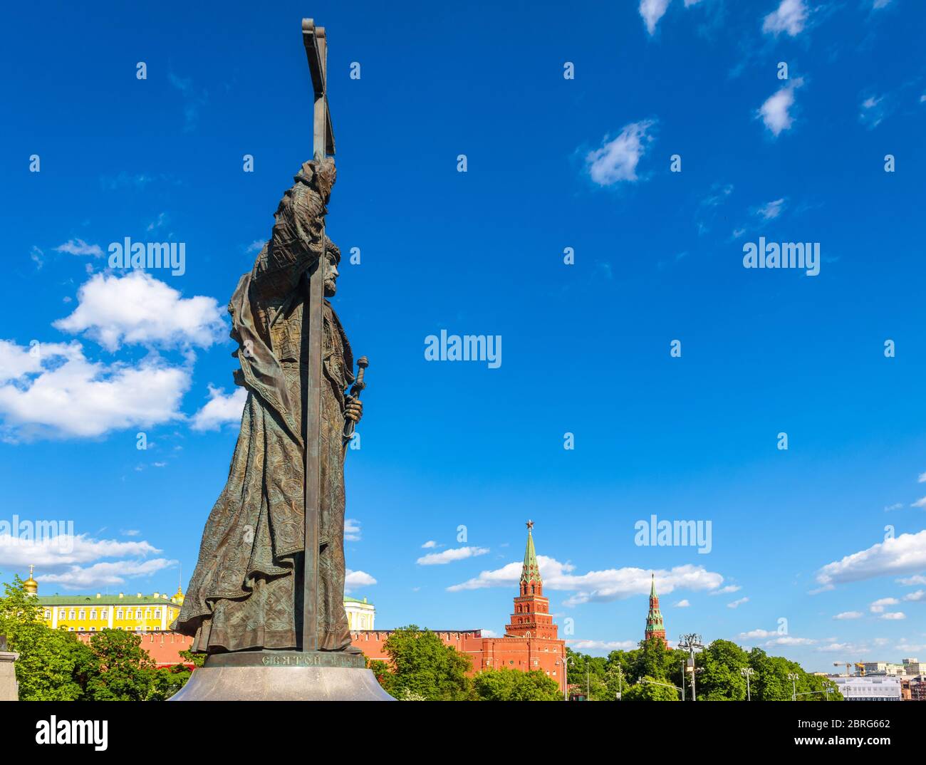 Moscow – May 19, 2019: Monument to Holy Prince Vladimir the Great ...
