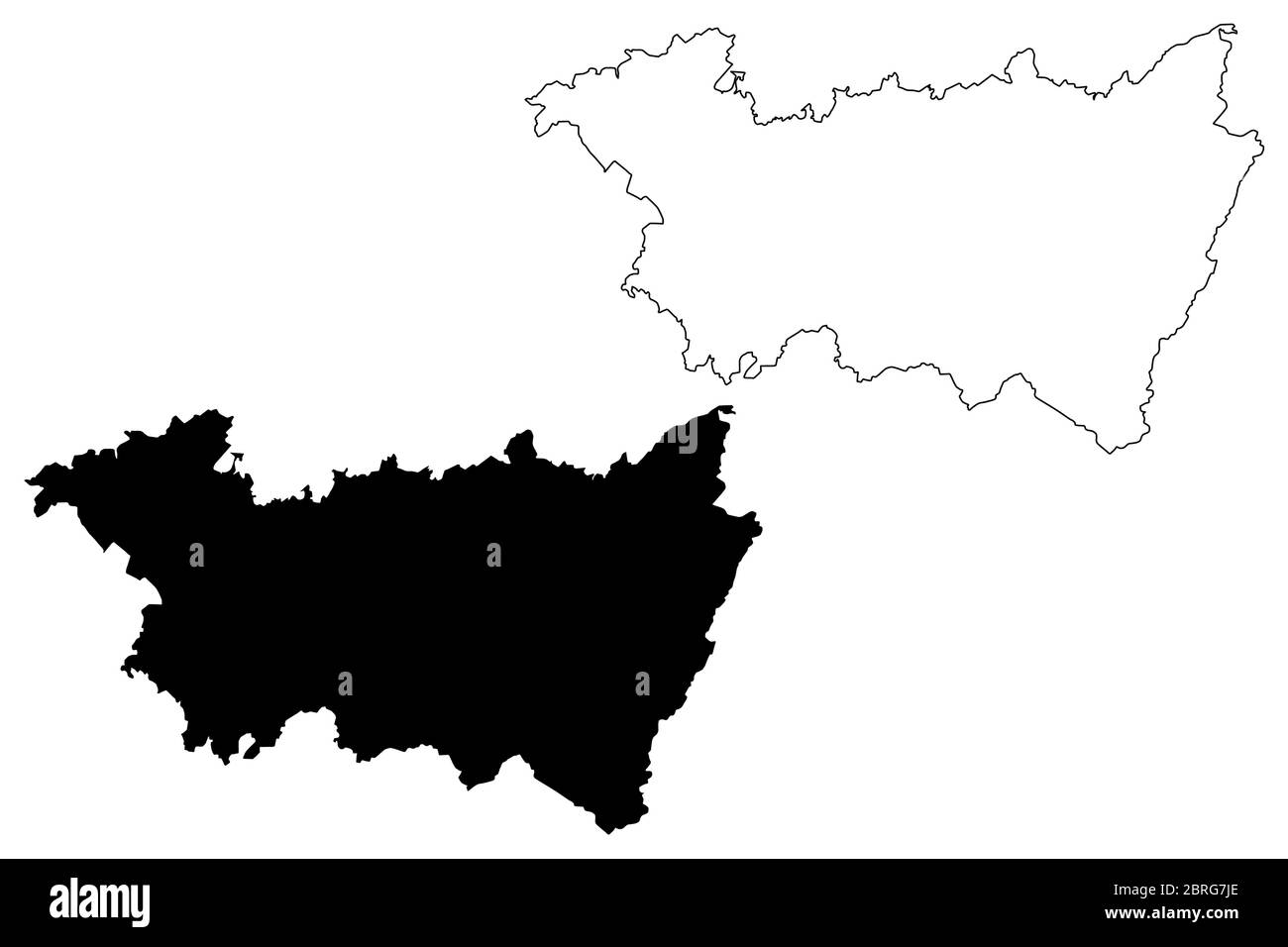 Vosges Department (France, French Republic, Grand Est region) map ...