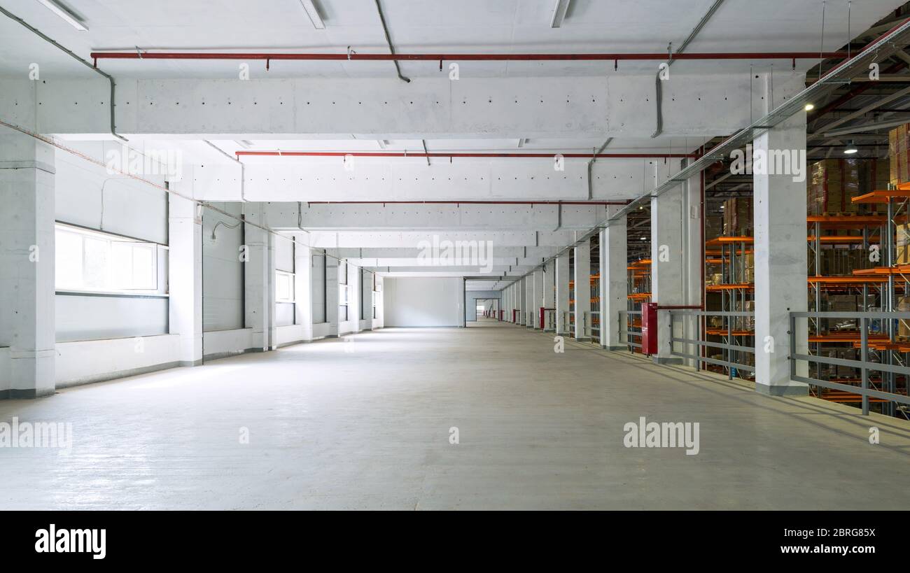 Warehouse corridor interior hi-res stock photography and images - Alamy