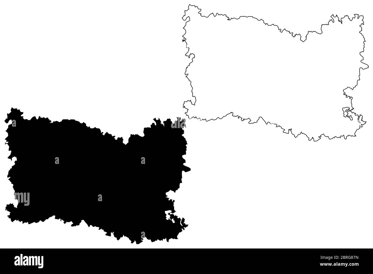 Oise Department (France, French Republic, Hauts-de-France region) map ...