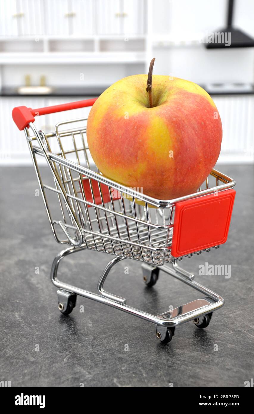 Shopping cart icon apple hi-res stock photography and images - Alamy