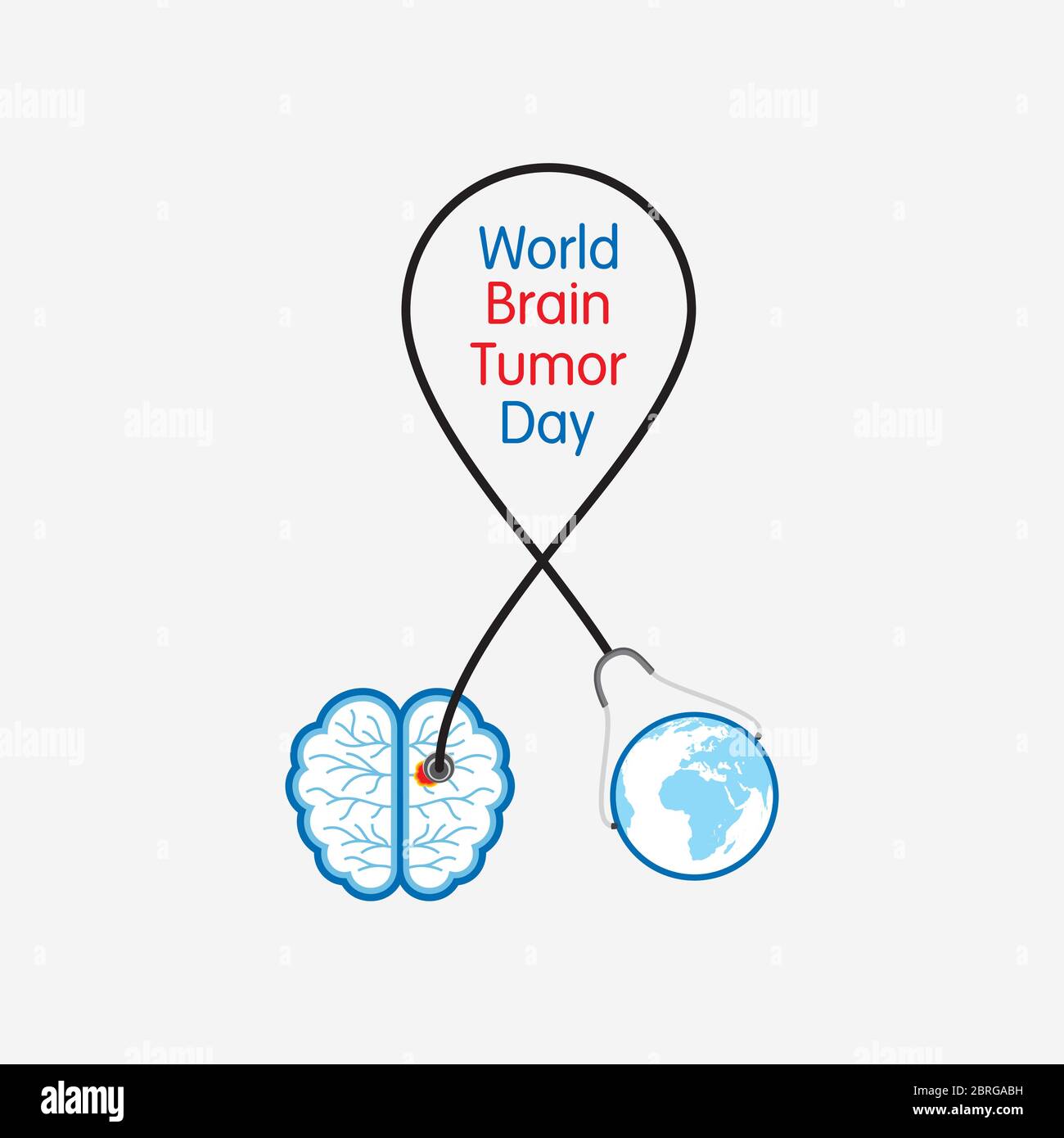 World Brain Tumor Day Vector Illustration. use for greeting card ...