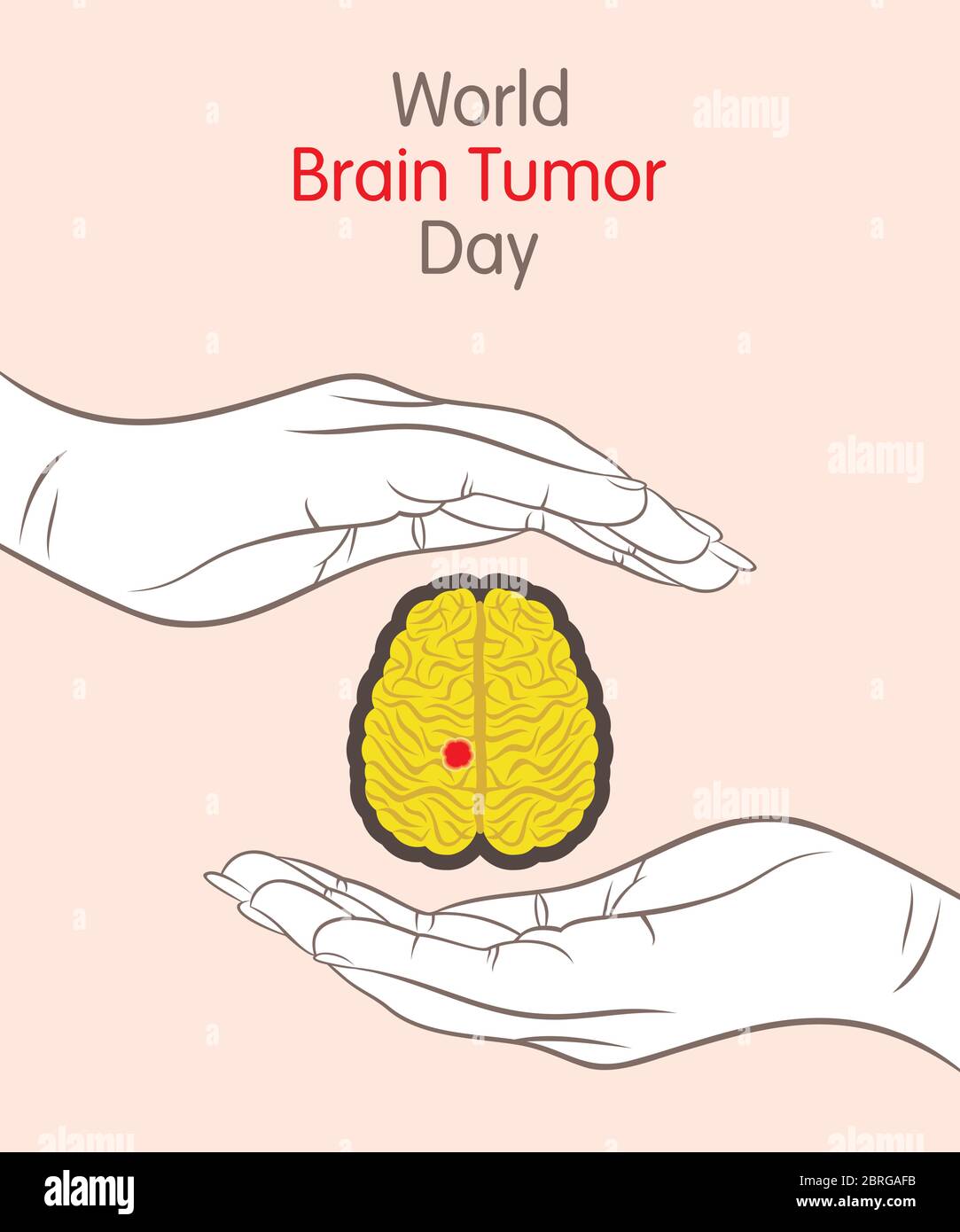 World Brain Tumor Day Vector Illustration. use for greeting card ...