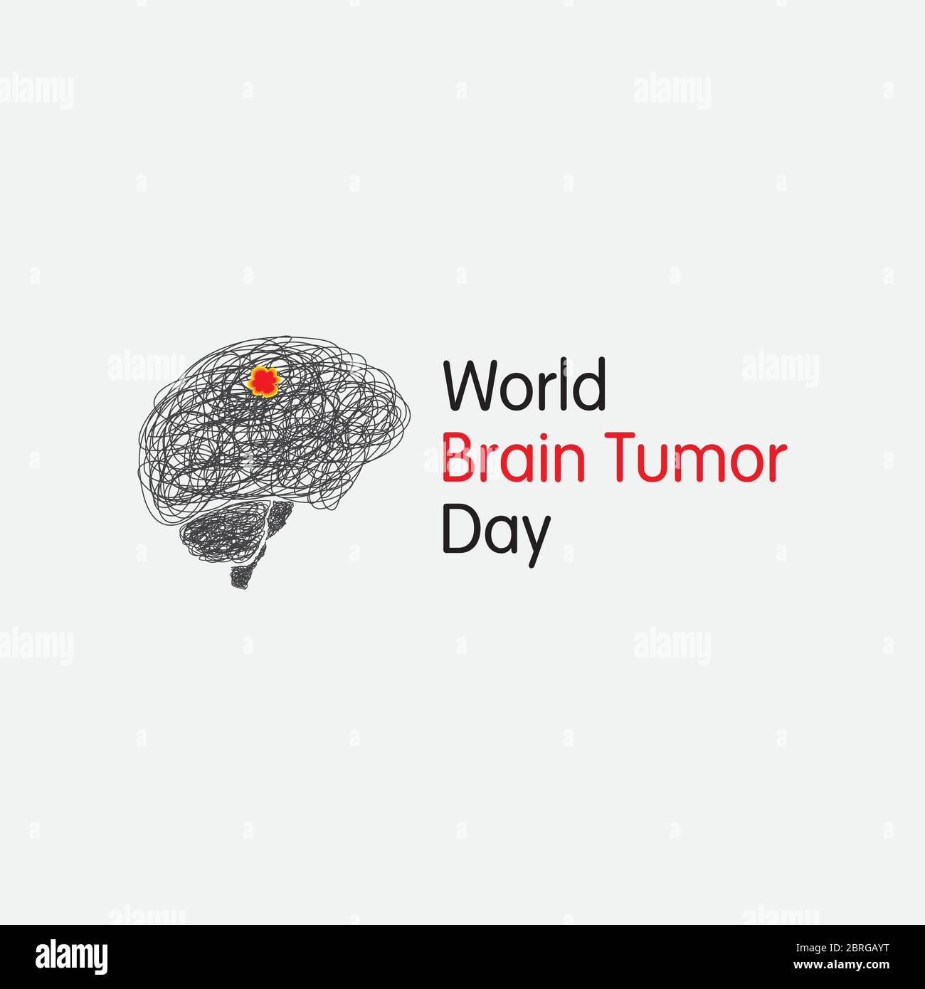 World Brain Tumor Day Vector Illustration. use for greeting card ...