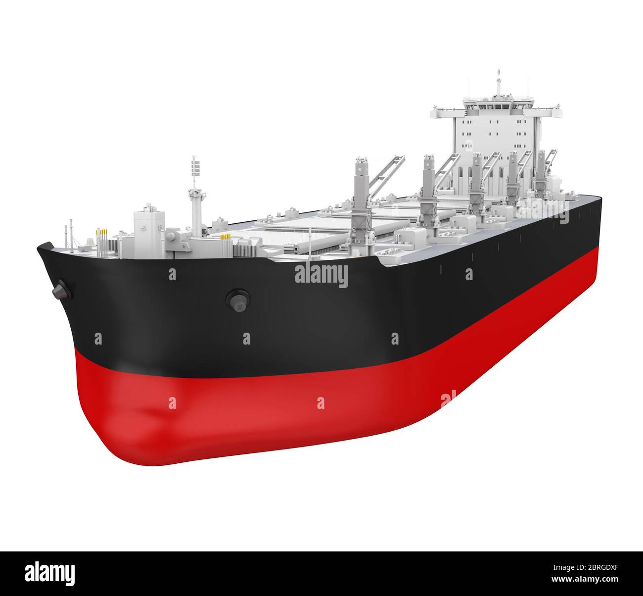 Cargo ship cranes Cut Out Stock Images & Pictures - Alamy
