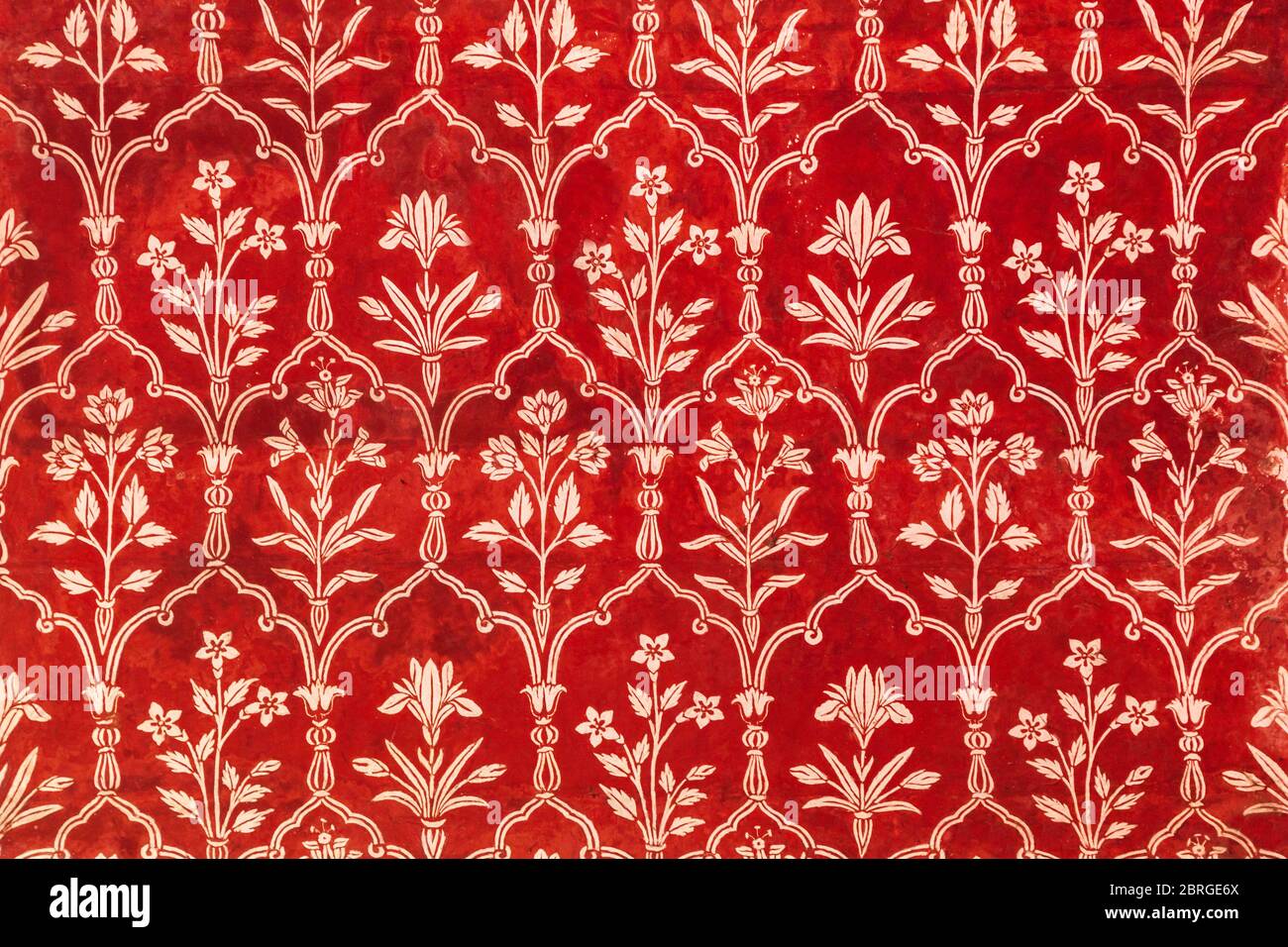 Geometric pattern background on the wall of Taj Mahal palace in Agra ...