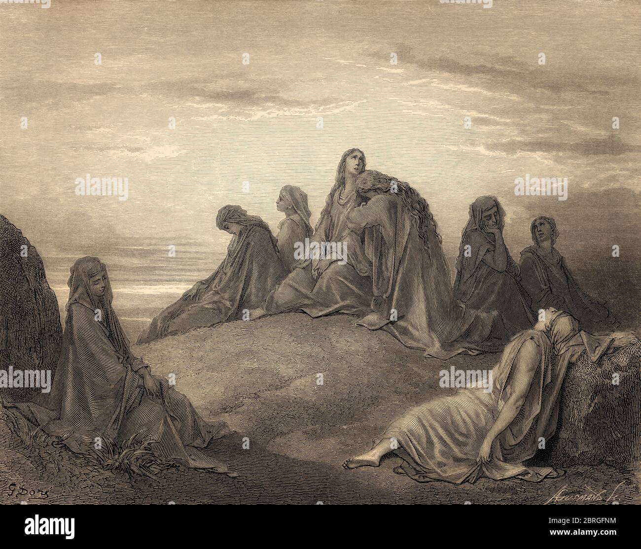 Israelites mourn hi-res stock photography and images - Alamy