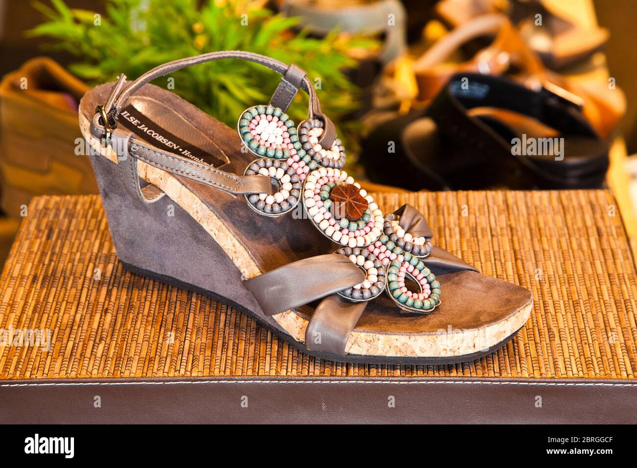 Shoes on display in a women's retail store Stock Photo - Alamy