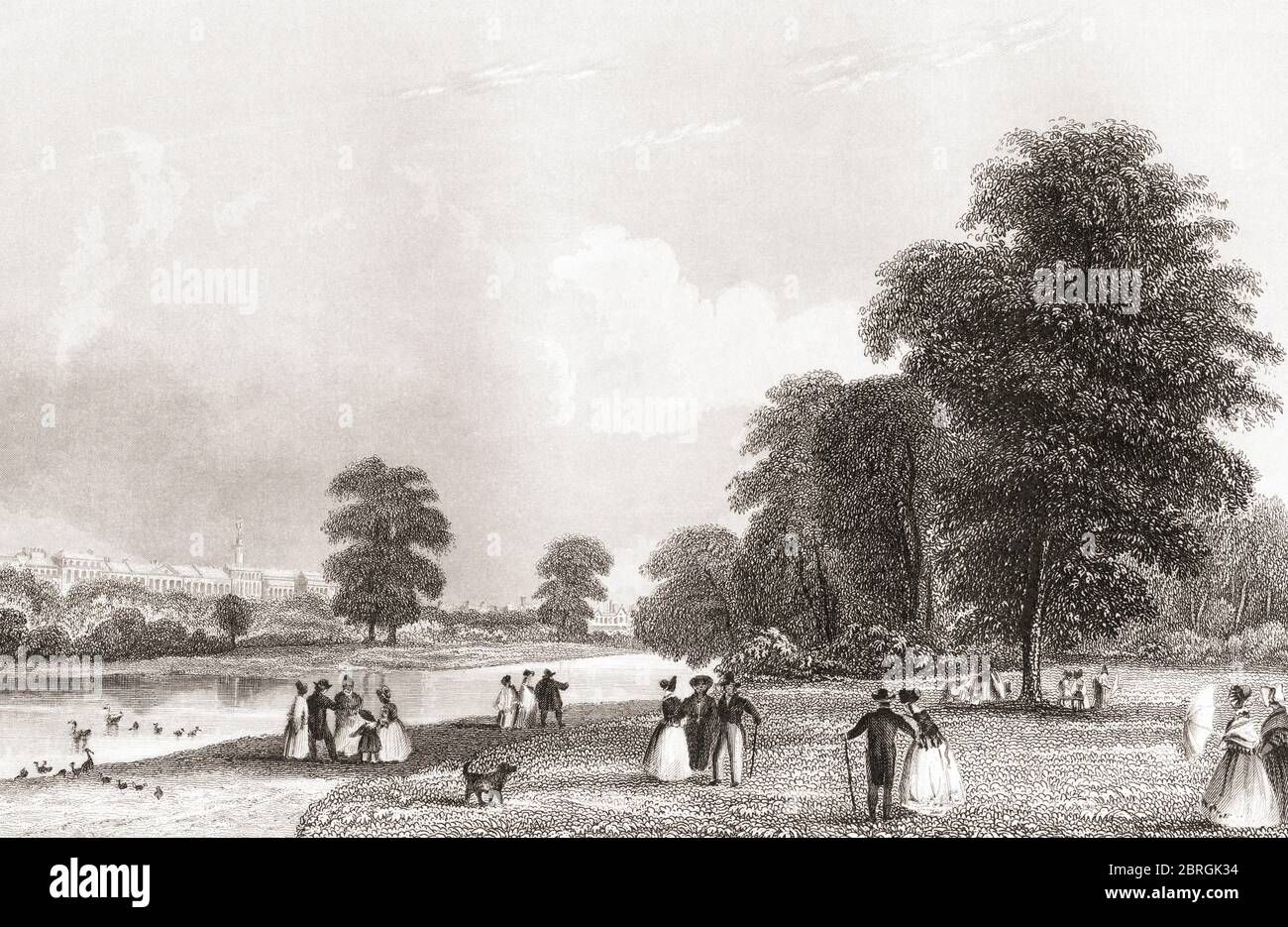 St. James's Park, City of Westminster, London, England, 19th century ...