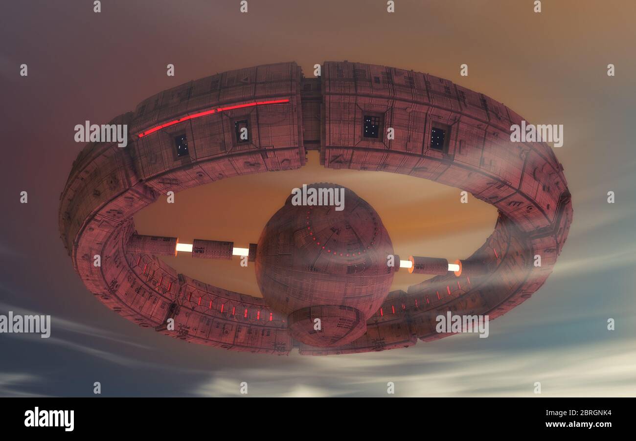 3d render. Unidentified flying object Stock Photo - Alamy