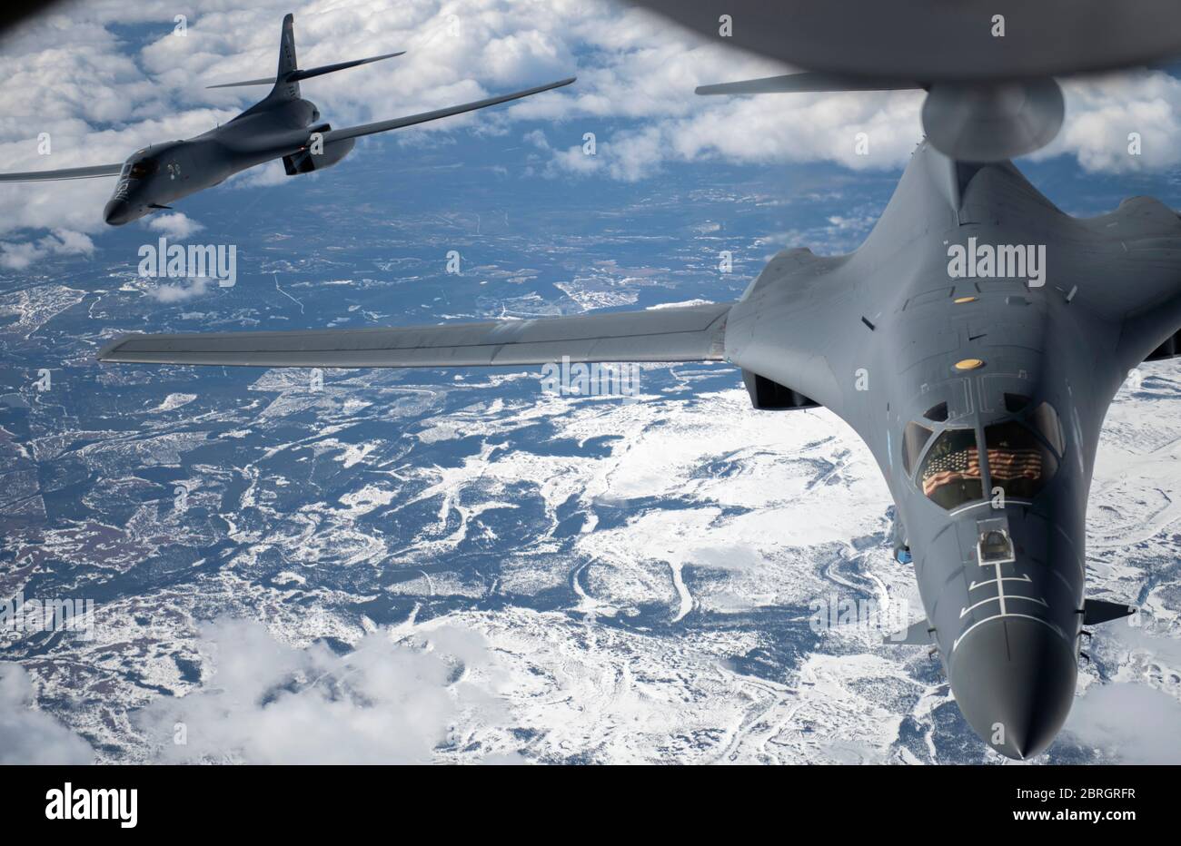 Baltic Sea, Sweden. 20th May, 2020. Two U.S. Air Force B-1B Lancer ...