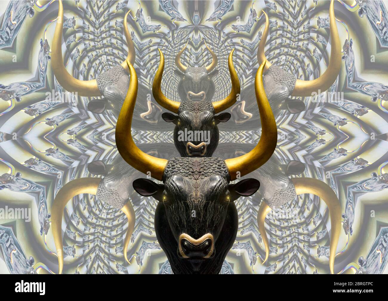 Taurus the Bull Mandala Stock Photo - Alamy