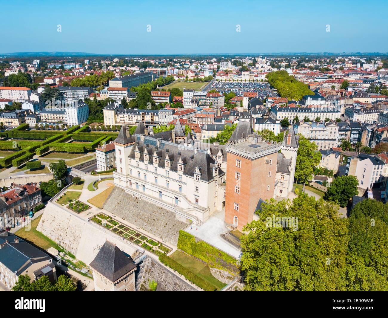 Chateau de Pau is a castle in the centre of Pau city in France Stock ...