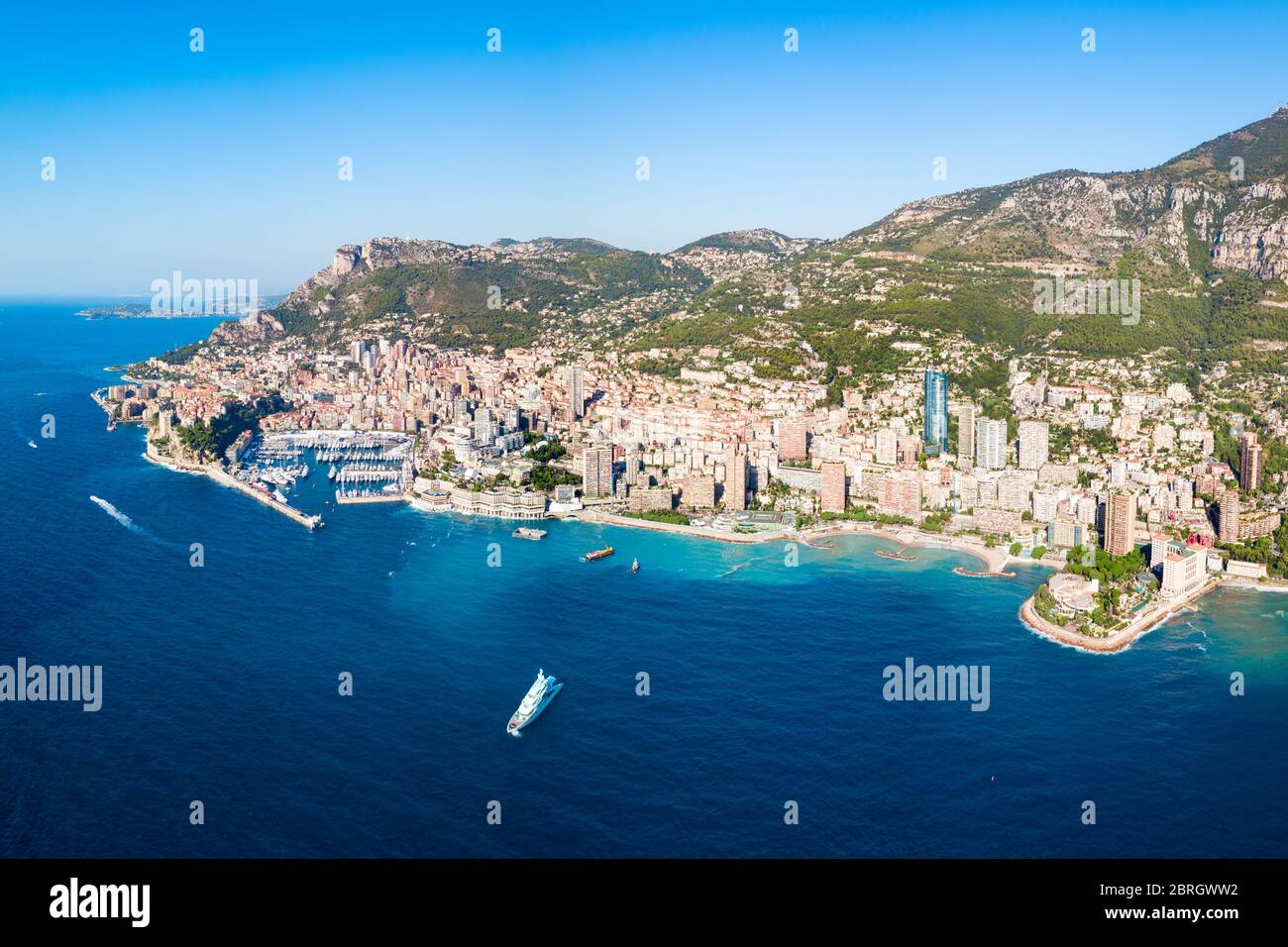 Monaco aerial hi-res stock photography and images - Alamy