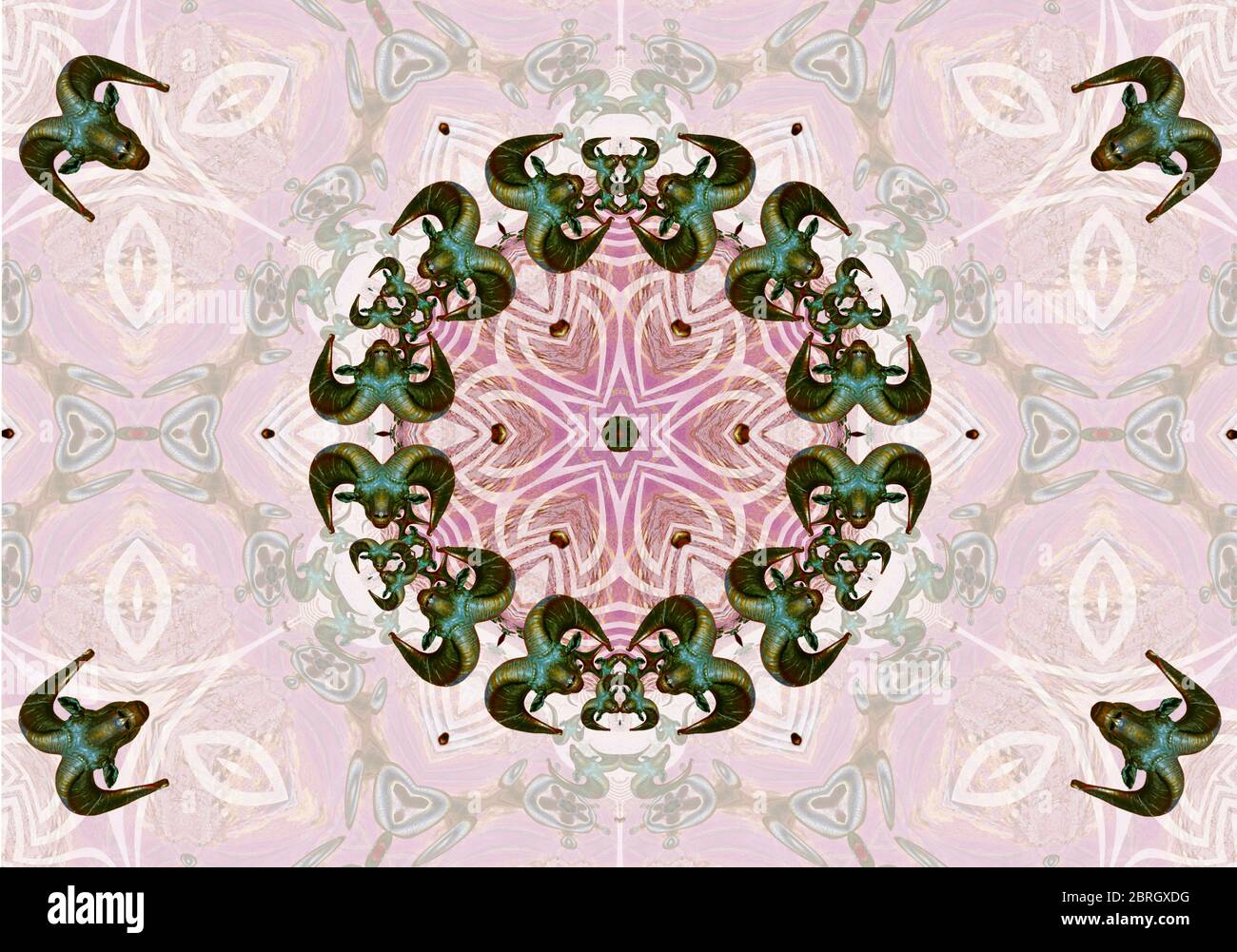 Lovely Aries the ram mandalas. Who put the ram in the rama-lama-ding ...