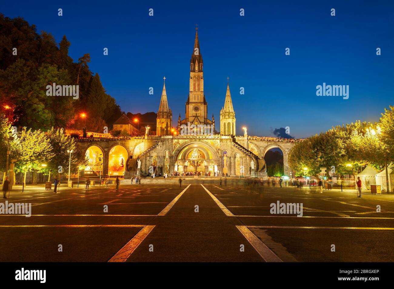 Sanctuary of Our Lady of Lourdes is a roman catholic church in Lourdes ...