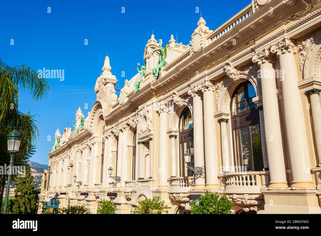 Classic style building at the Place Casino square in Monte Carlo in ...
