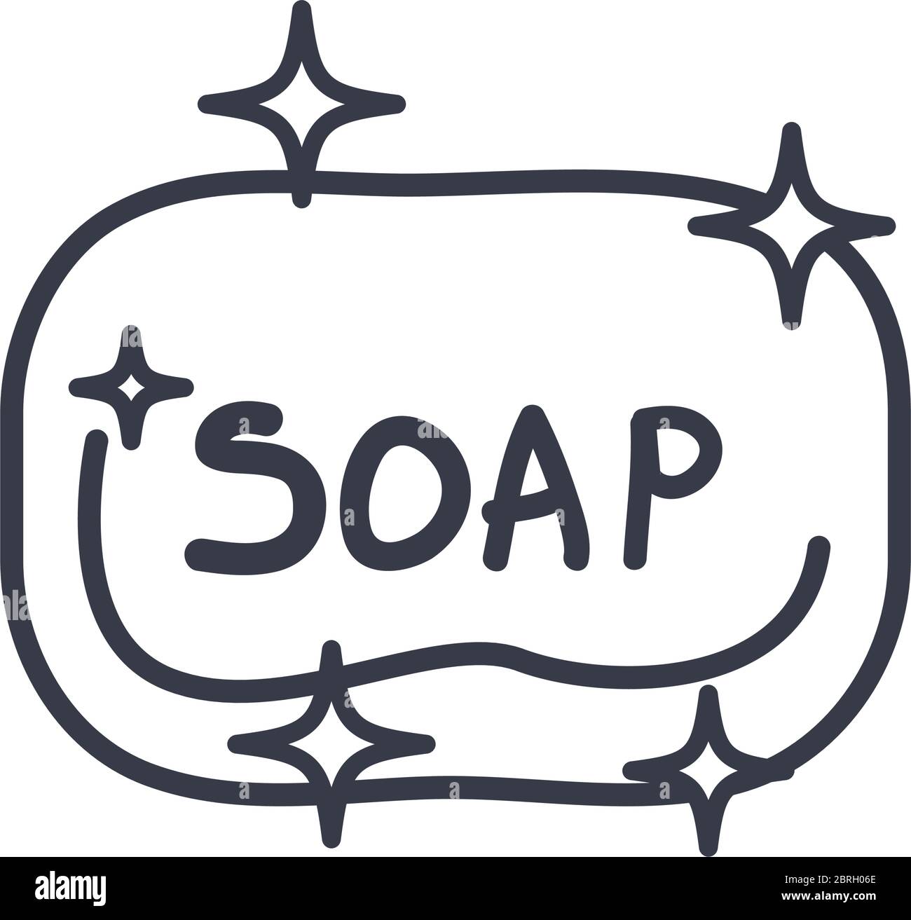 Soap bar line style icon design, Hygiene wash health clean healthy ...