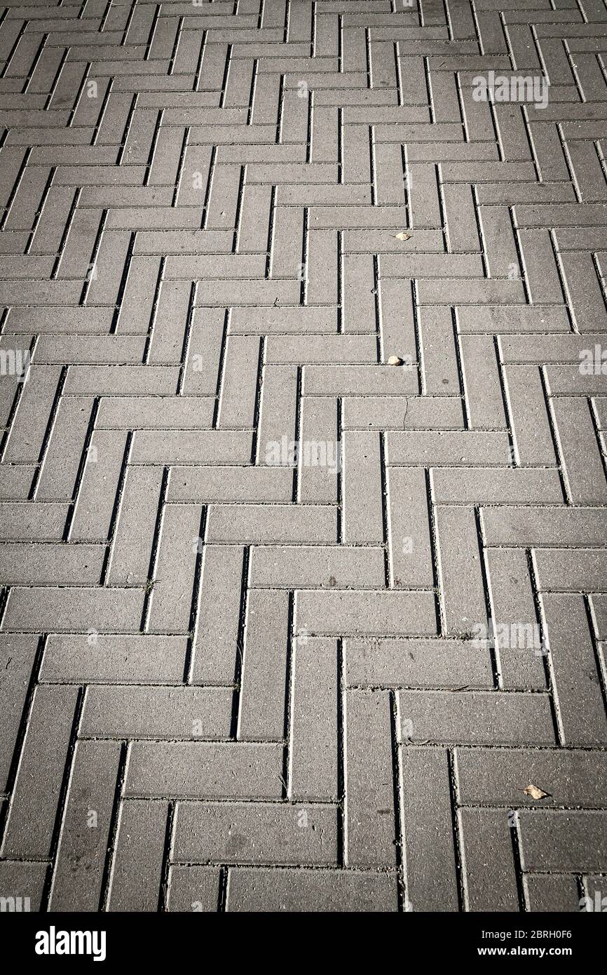 Concrete tiles in the walkway. Abstract architecture background Stock ...