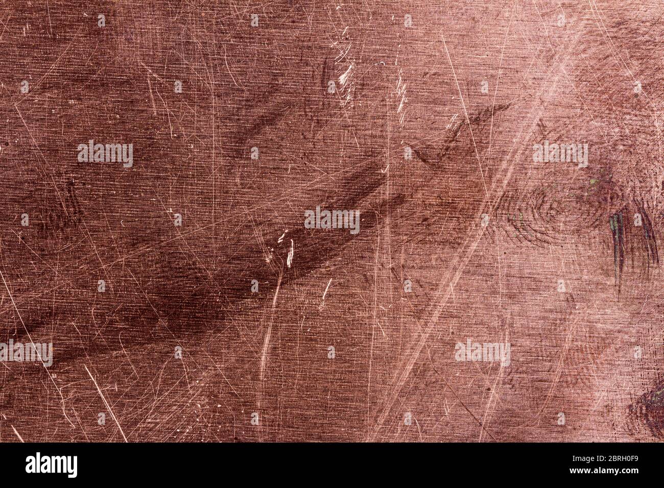 Scratched dirty dusty copper plate texture, old metal background ...