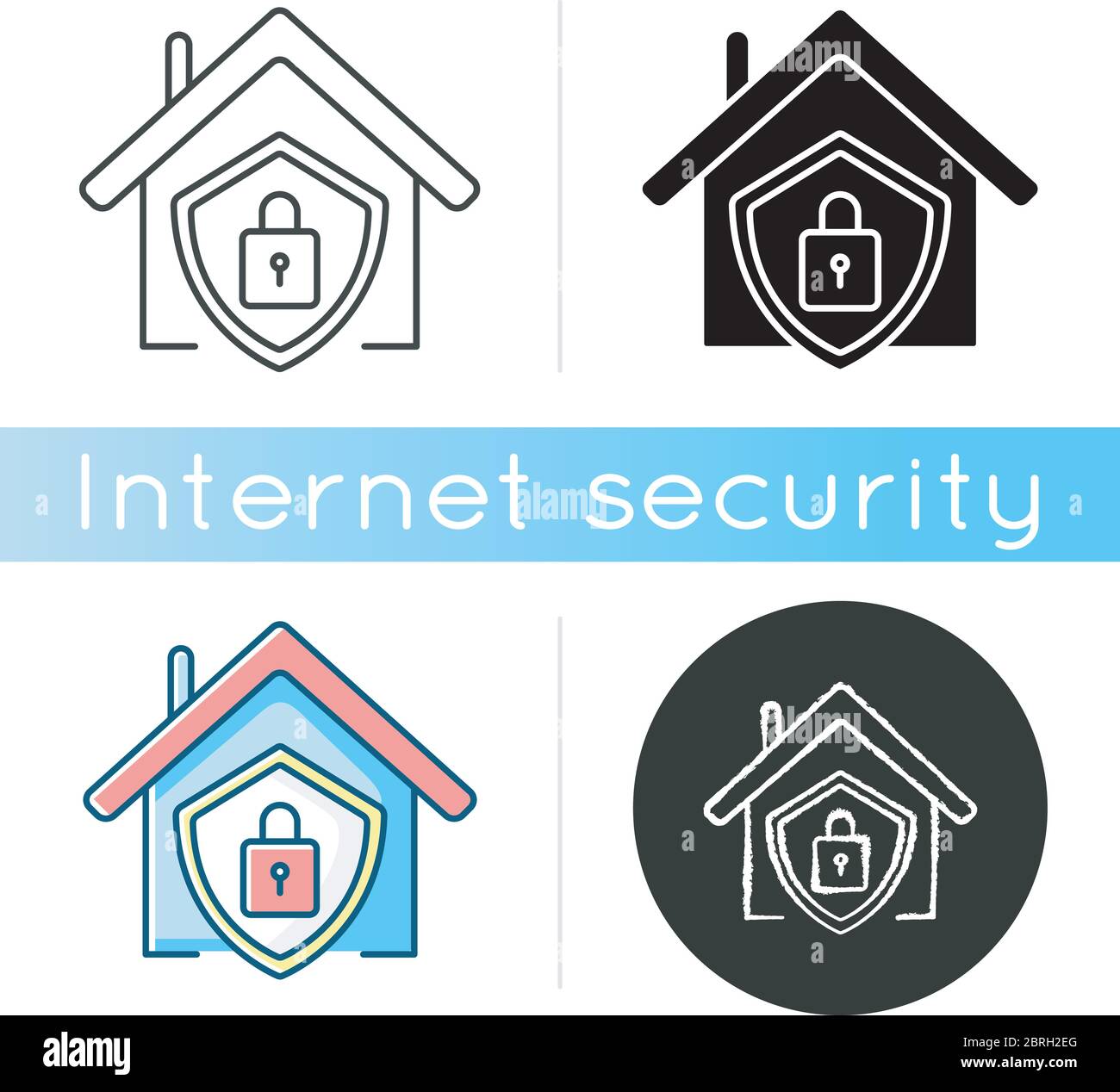 Smart home security system icon Stock Vector Image & Art - Alamy